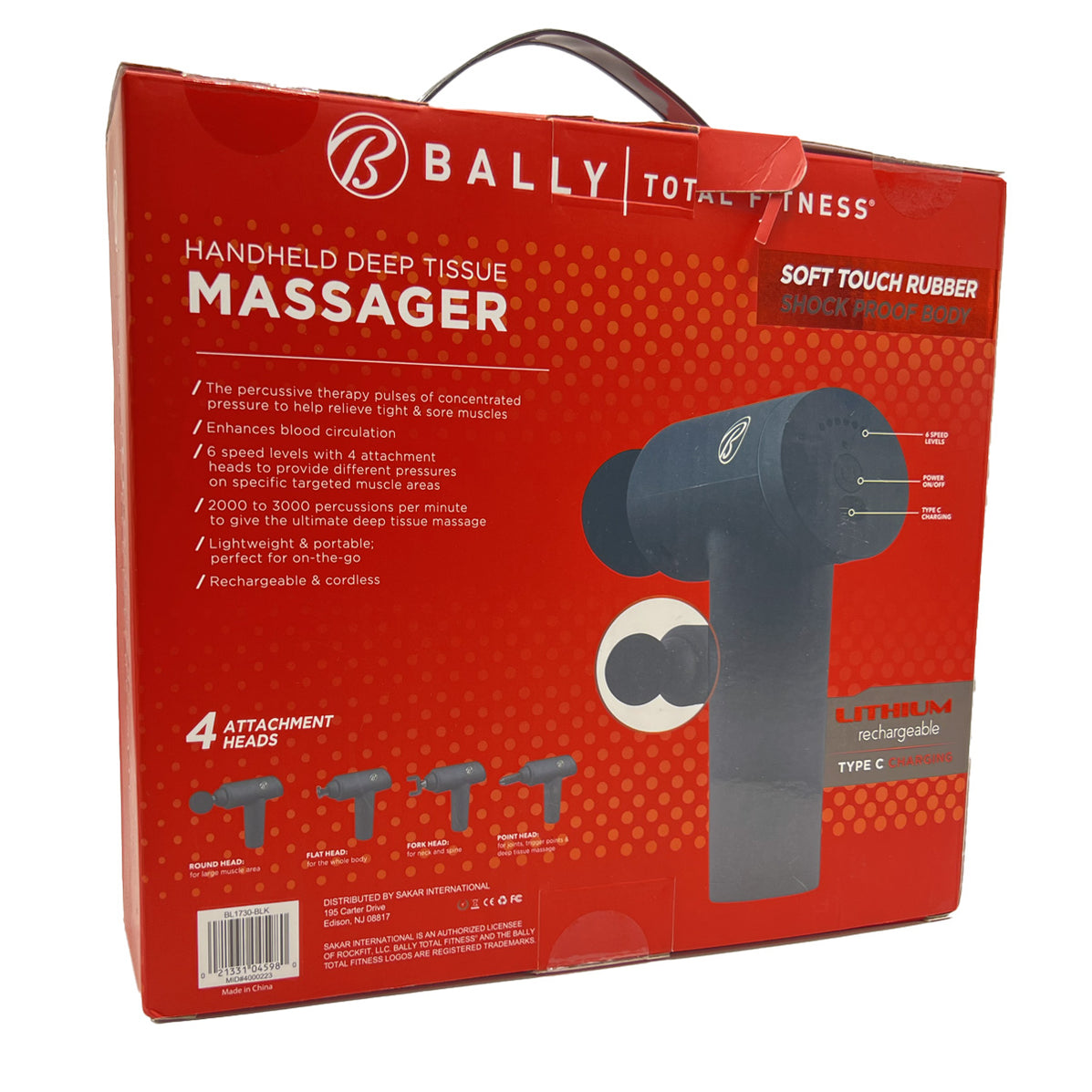 Bally Total Fitness Massager Percussion Deep Tissu — Telco Stores